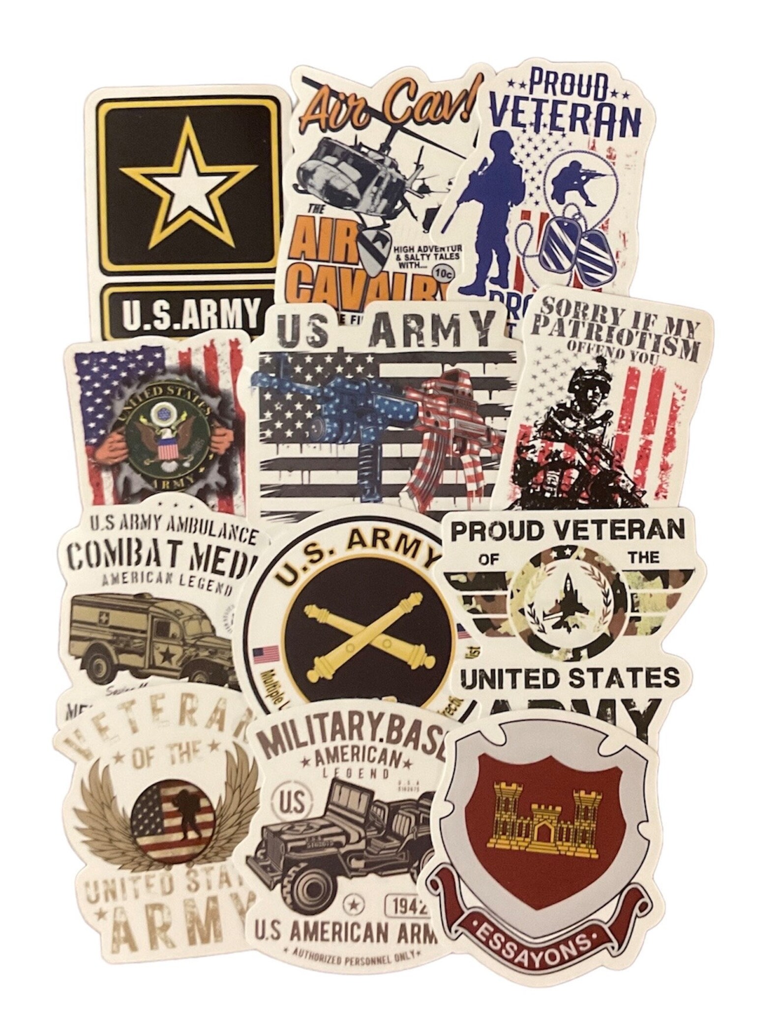 50 PCS US Army Sticker Pack, Military Stickers, Proud Army Mom ...