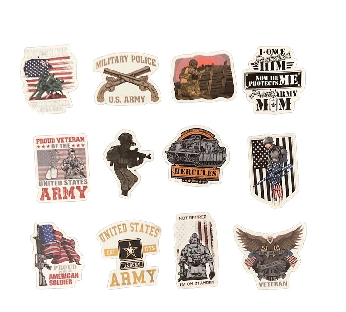 50 PCS US Army Sticker Pack, Military Stickers, Proud Army Mom ...