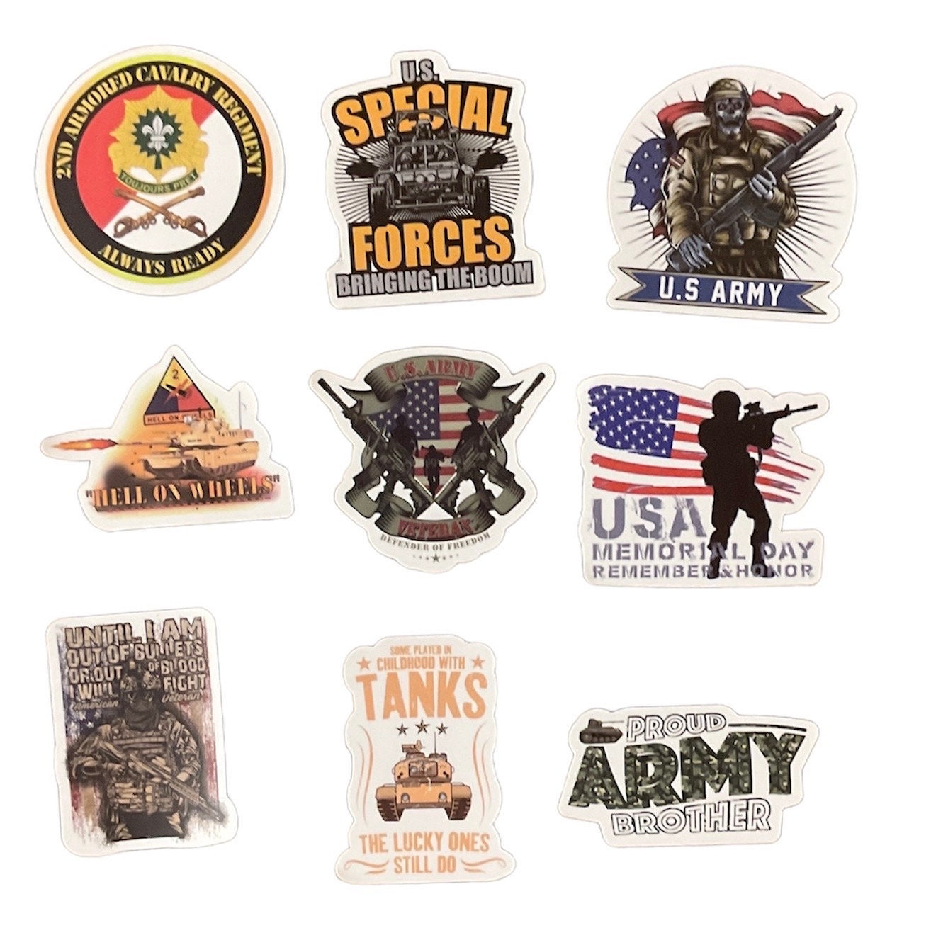 50 PCS US Army Sticker Pack, Military Stickers, Proud Army Mom ...