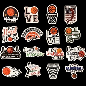 50 PCS Basketball Sticker Pack, Sports Sticker, Waterbottle Stickers ...