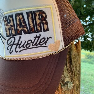 Hair Hustler Trucker Patch Hat, Custom Trucker Hat, Gift for Hairdresser, Trendy Trucker Hat ...