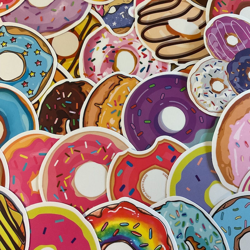 Donut Sticker - Etsy