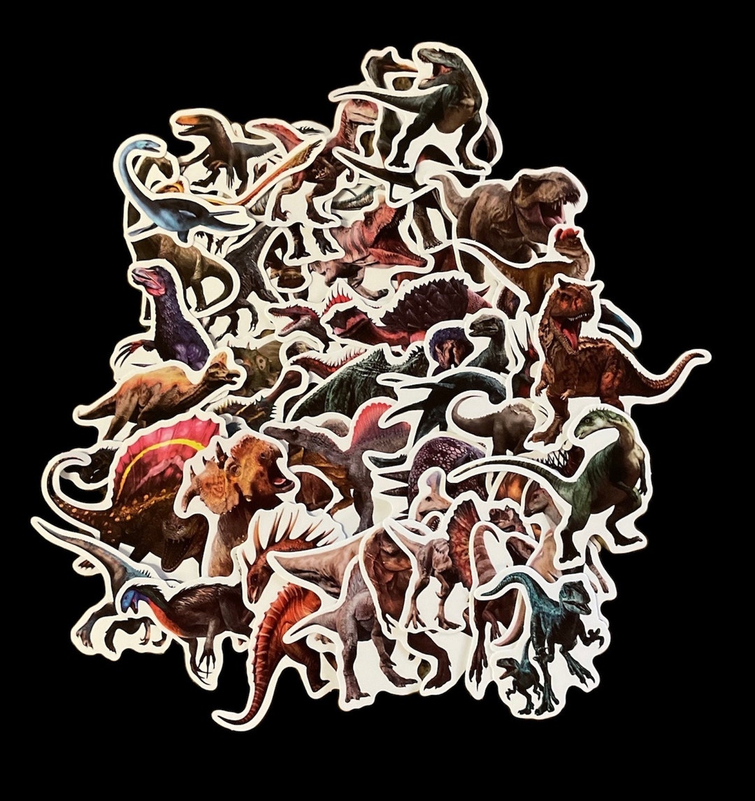50/100 Piece Dinosaur Sticker Pack, Dino Stickers, Dinosaur Party ...