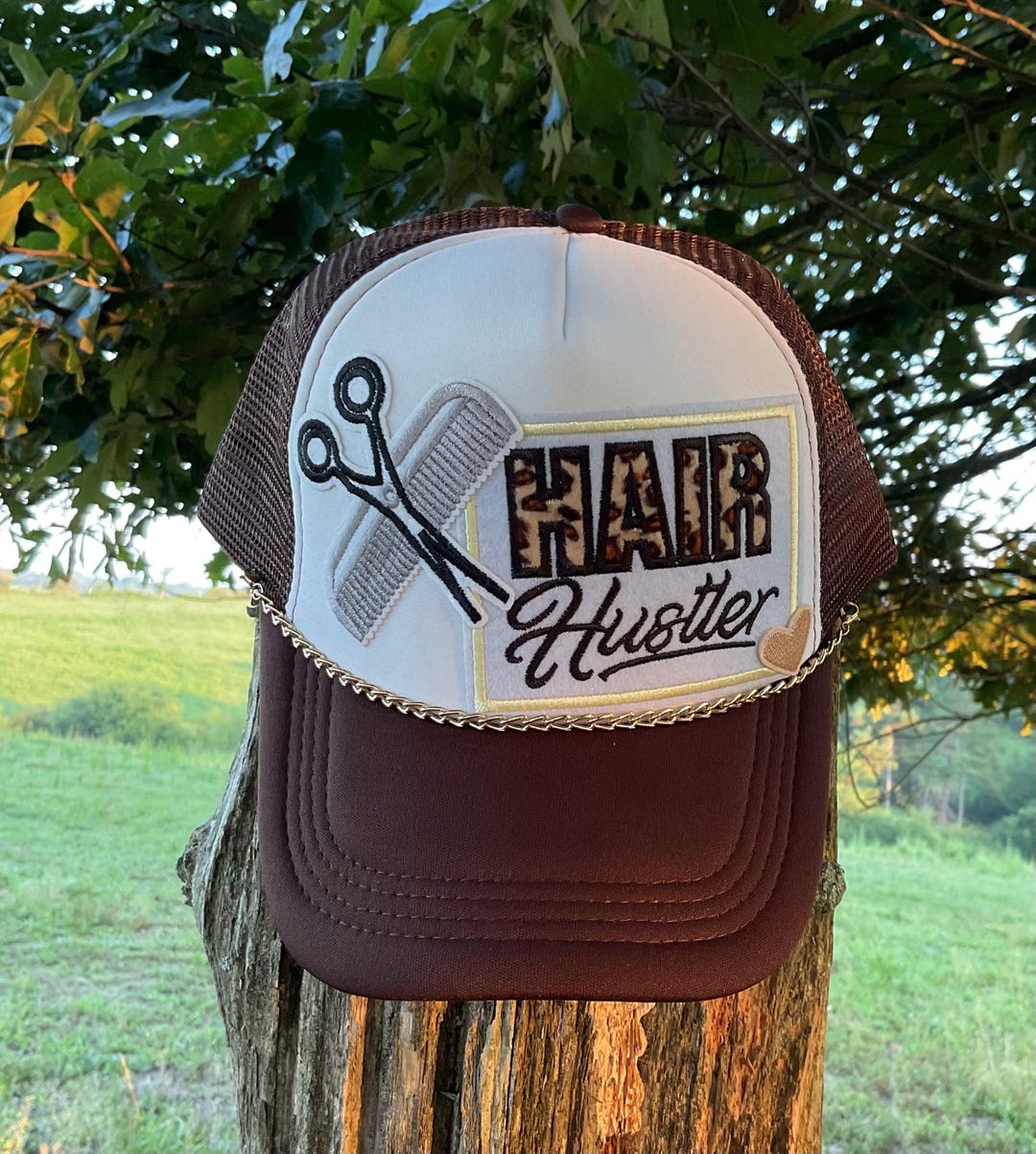 Hair Hustler Trucker Patch Hat, Custom Trucker Hat, Gift for Hairdresser, Trendy Trucker Hat ...