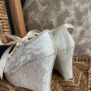 Crystal Bridal Platform Shoes, Rhinestone Wedding Shoes , Sparkle ...
