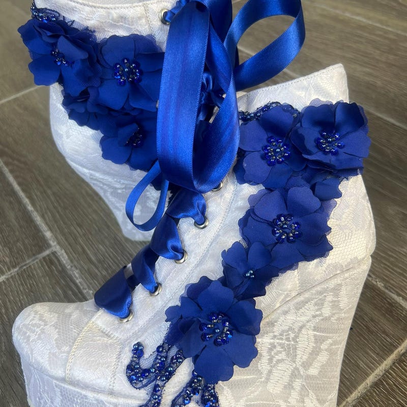Blue Wedges - Etsy