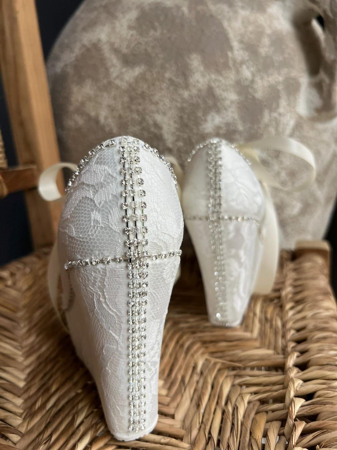 Crystal Bridal Platform Shoes, Rhinestone Wedding Shoes , Sparkle ...