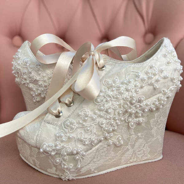 Lace Wedding Shoes - Etsy
