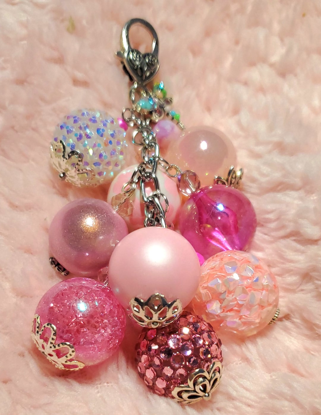 Gorgeous Chunky Purse Charm in Various Shades of Pink,so Sweet and ...