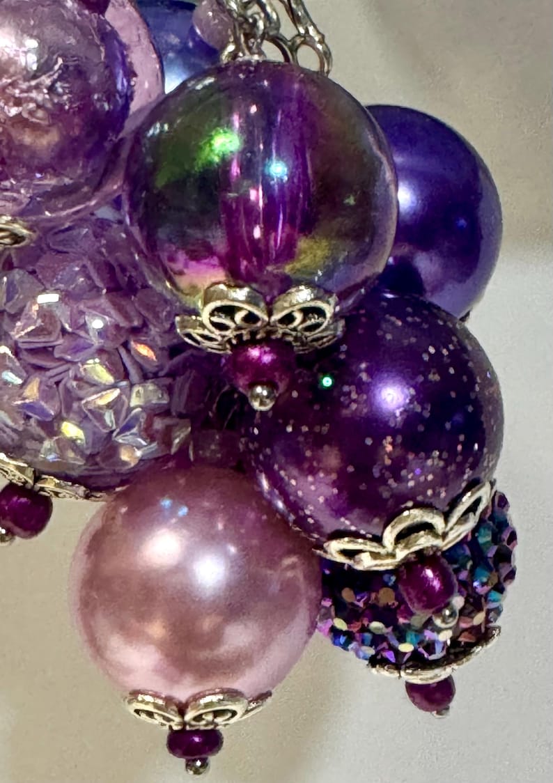 Gorgeous Chunky Purse Charm in Various Shades of Purple. so Pretty and ...
