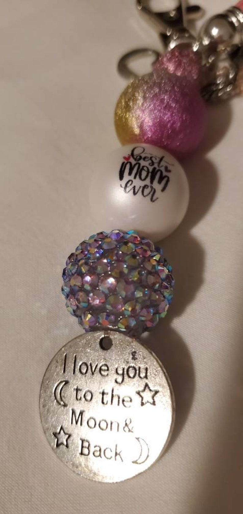 Best Mom Ever Keychain Purse Tassel or Zipper Pull. Perfect | Etsy