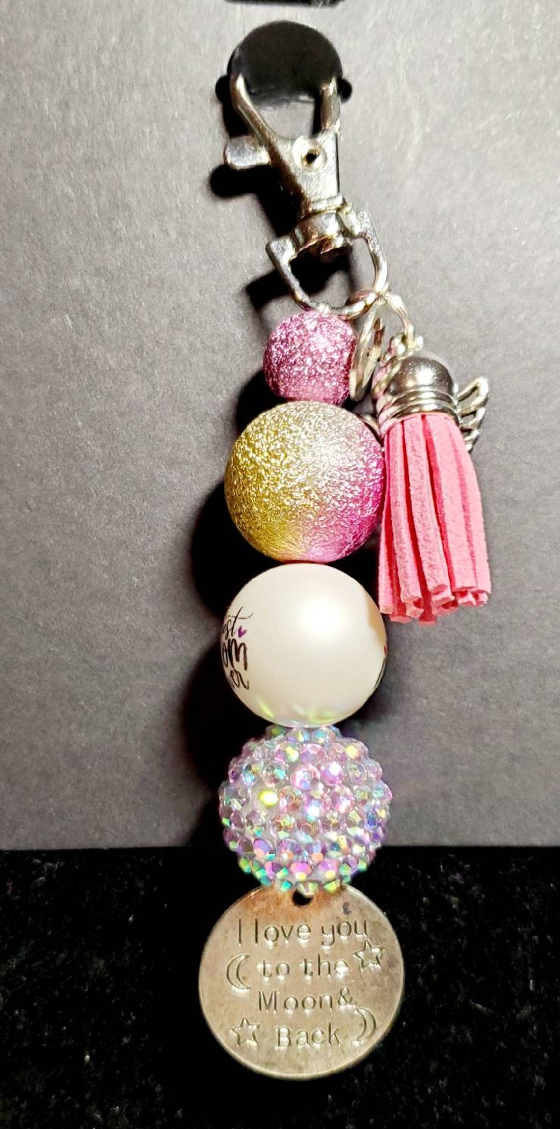 Best Mom Ever Keychain Purse Tassel or Zipper Pull. Perfect - Etsy