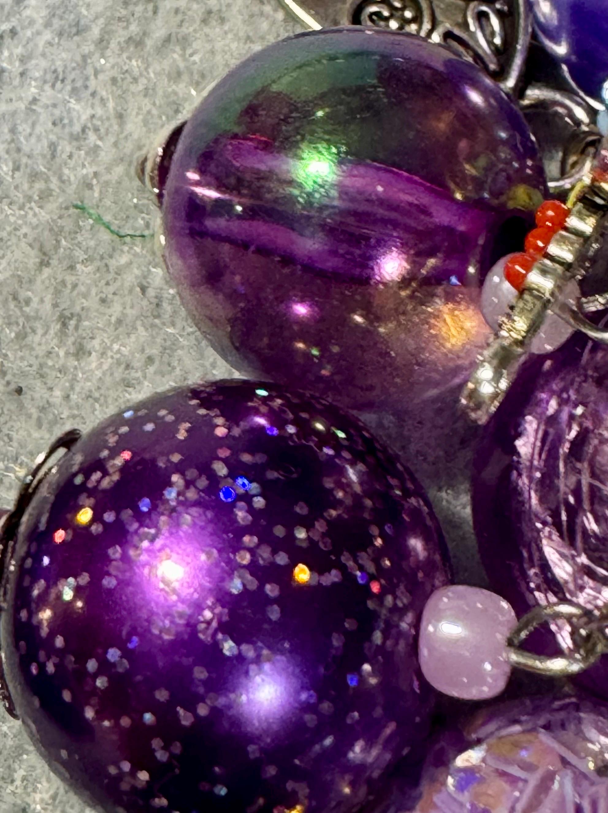 Gorgeous Chunky Purse Charm in Various Shades of Purple. so Pretty and ...