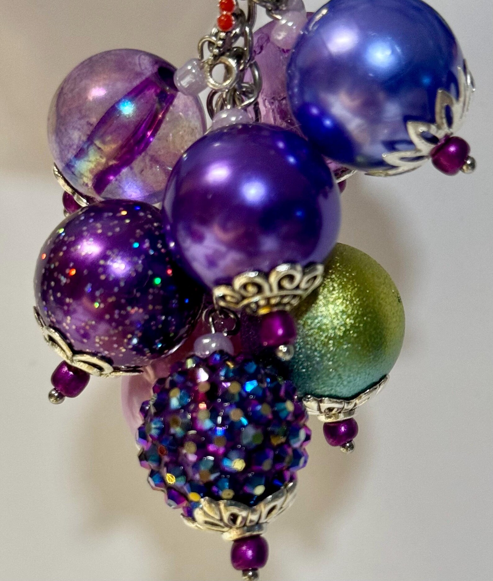 Gorgeous Chunky Purse Charm in Various Shades of Purple. so Pretty and ...