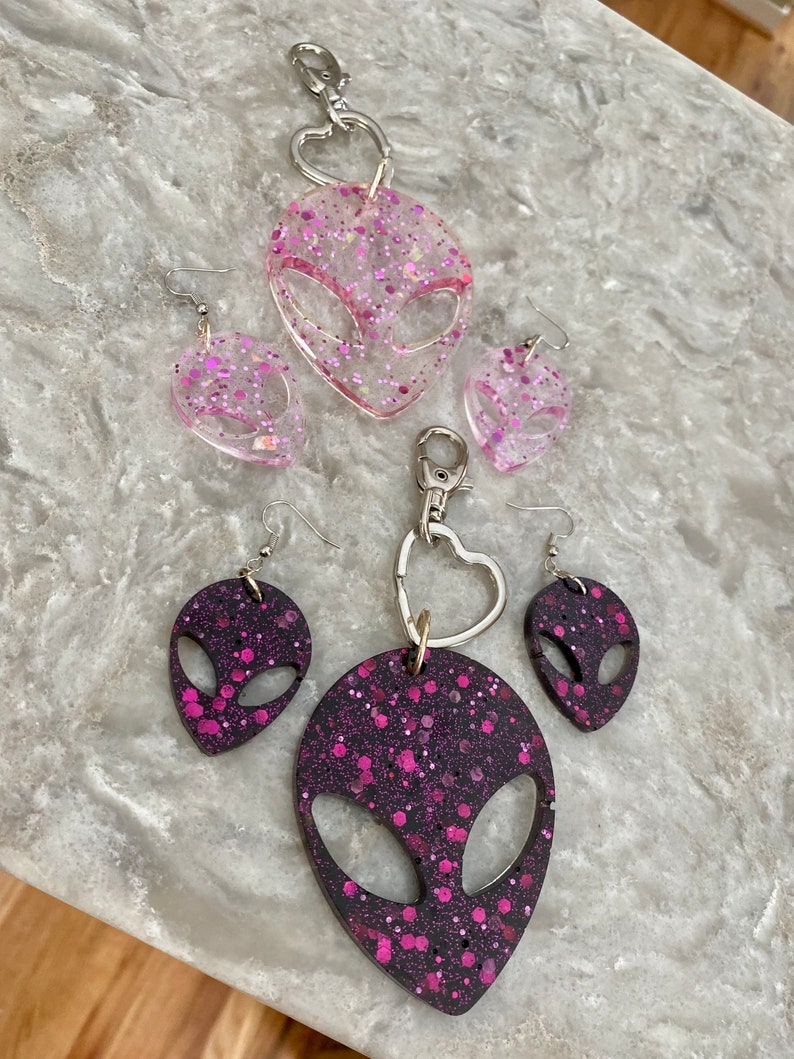 Goth Barbiecore Y2K Baddie Alien Head Weirdcore Earrings and - Etsy Canada