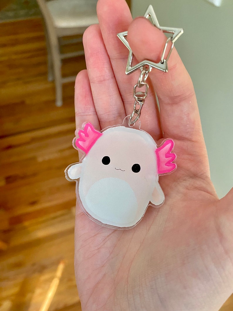 Archie Axolotl Squish Epoxy Keychain Charm - Etsy