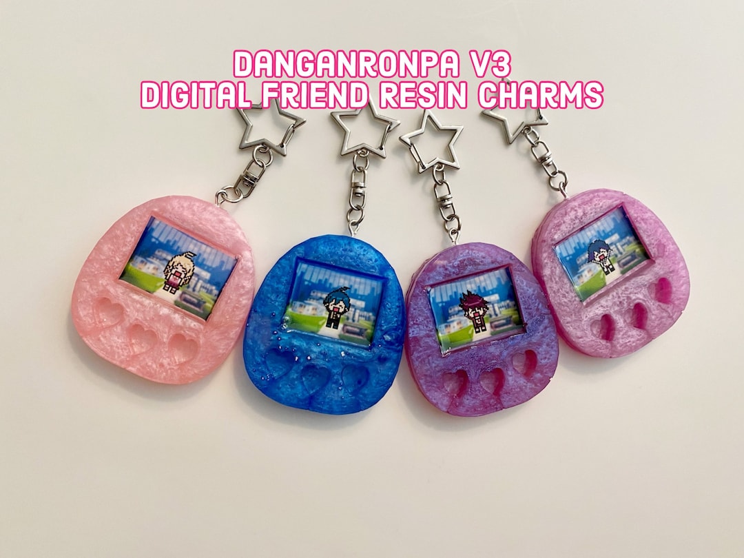 Danganronpa V3 Handmade Keychains, Resin Digital Pet Keychains ...