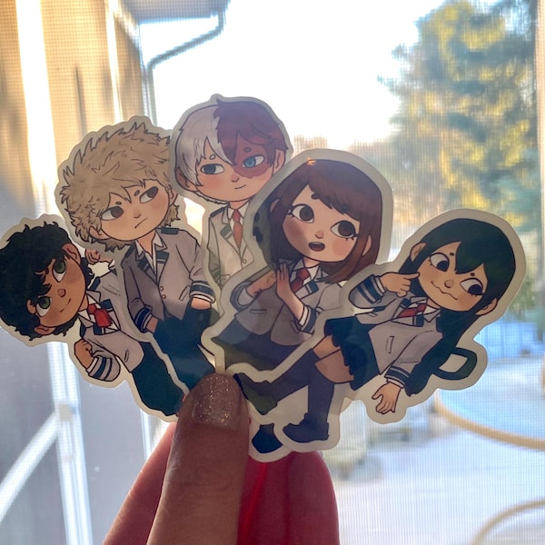 My Hero Academy Stickers - Etsy