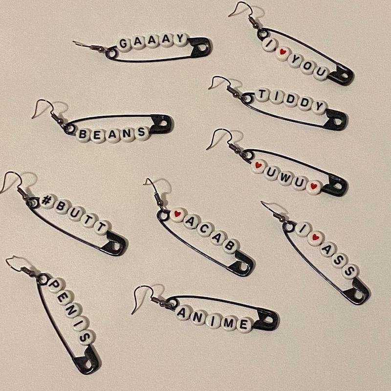 Beaded Safety Pin - Etsy