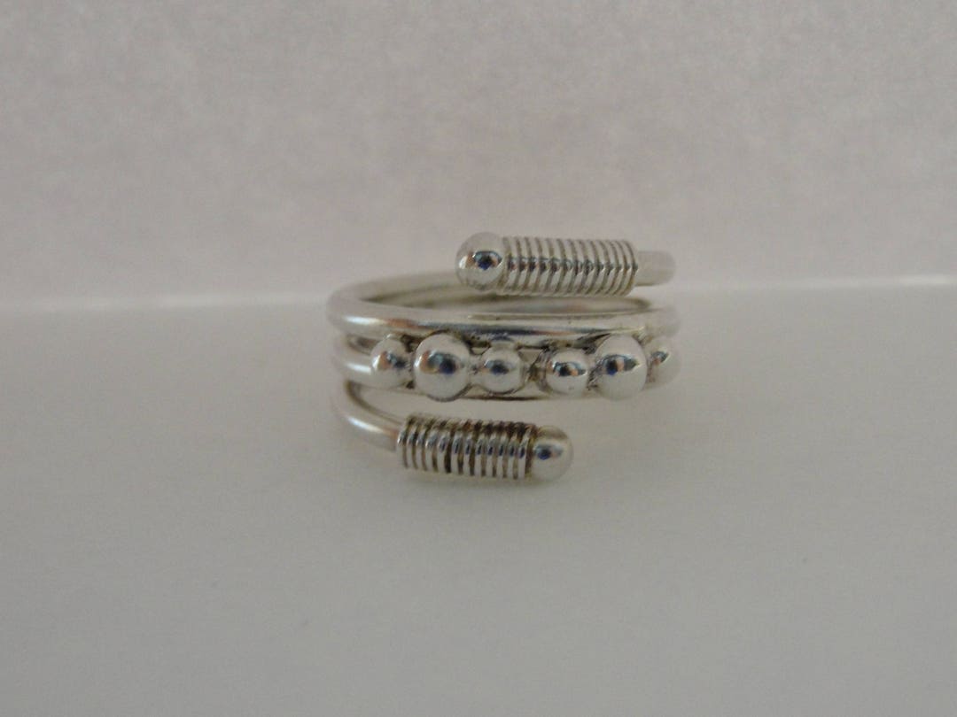 Sterling Silver Wrap Bypass Ring - Etsy