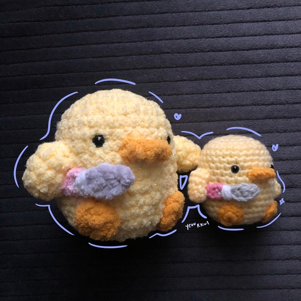 Duck Plushie With Knife - Etsy