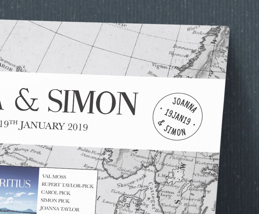 Travel Themed Wedding Table Plan With Vintage Map - Etsy