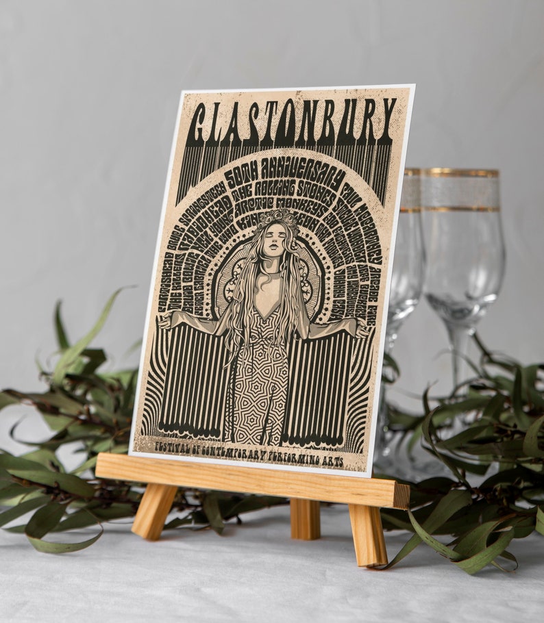 Festival Poster Wedding Table Plan - Etsy