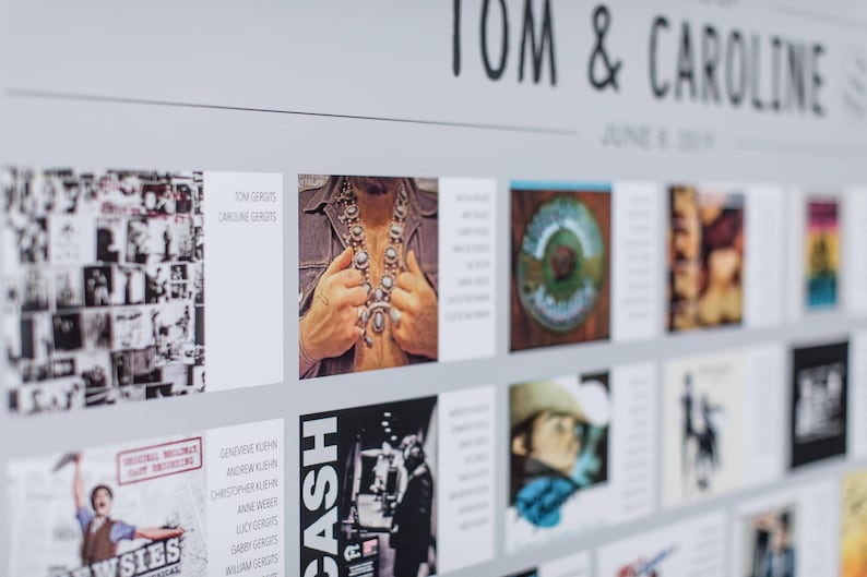 Vinyl Records Wedding Table Plan - Etsy UK