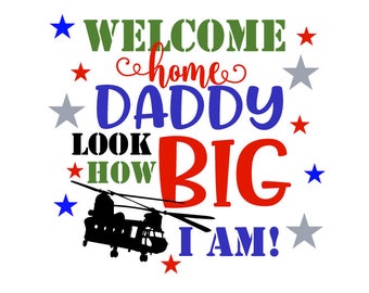 Welcome home daddy | Etsy