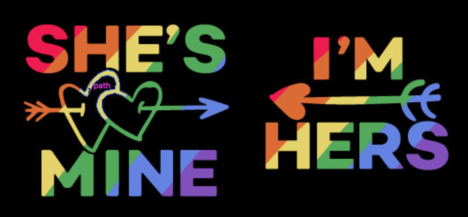 She is mine i am hers svg | Etsy
