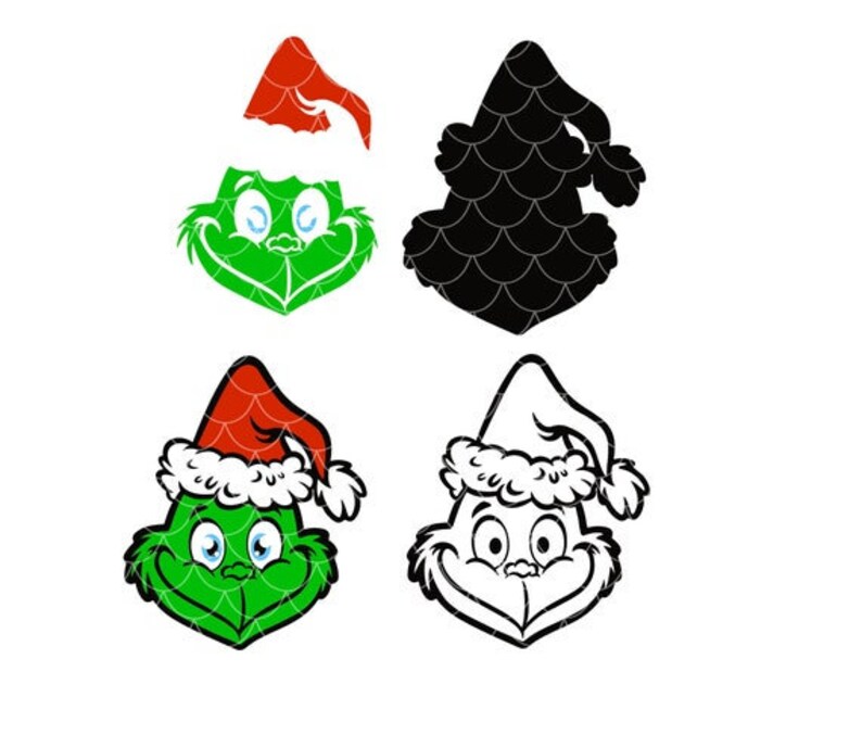 Grinch Svg Grinch Stealing Christmas Lights Svg Grinch Hand Etsy