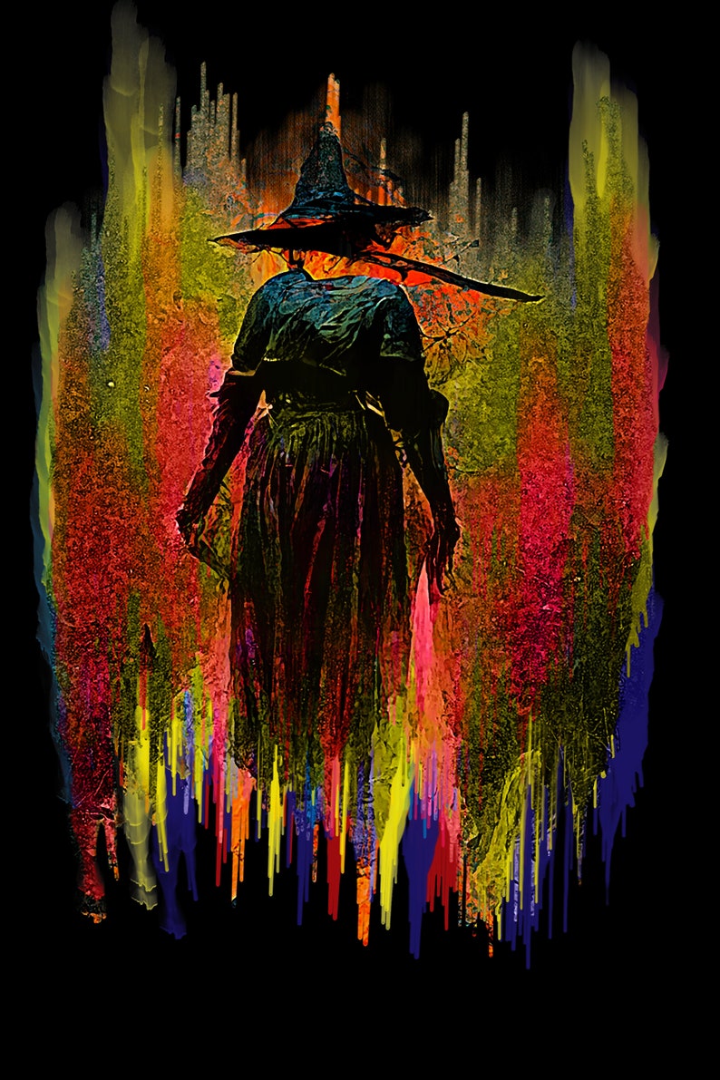 The Burning Witch. A Dark Art Digital Print - Etsy
