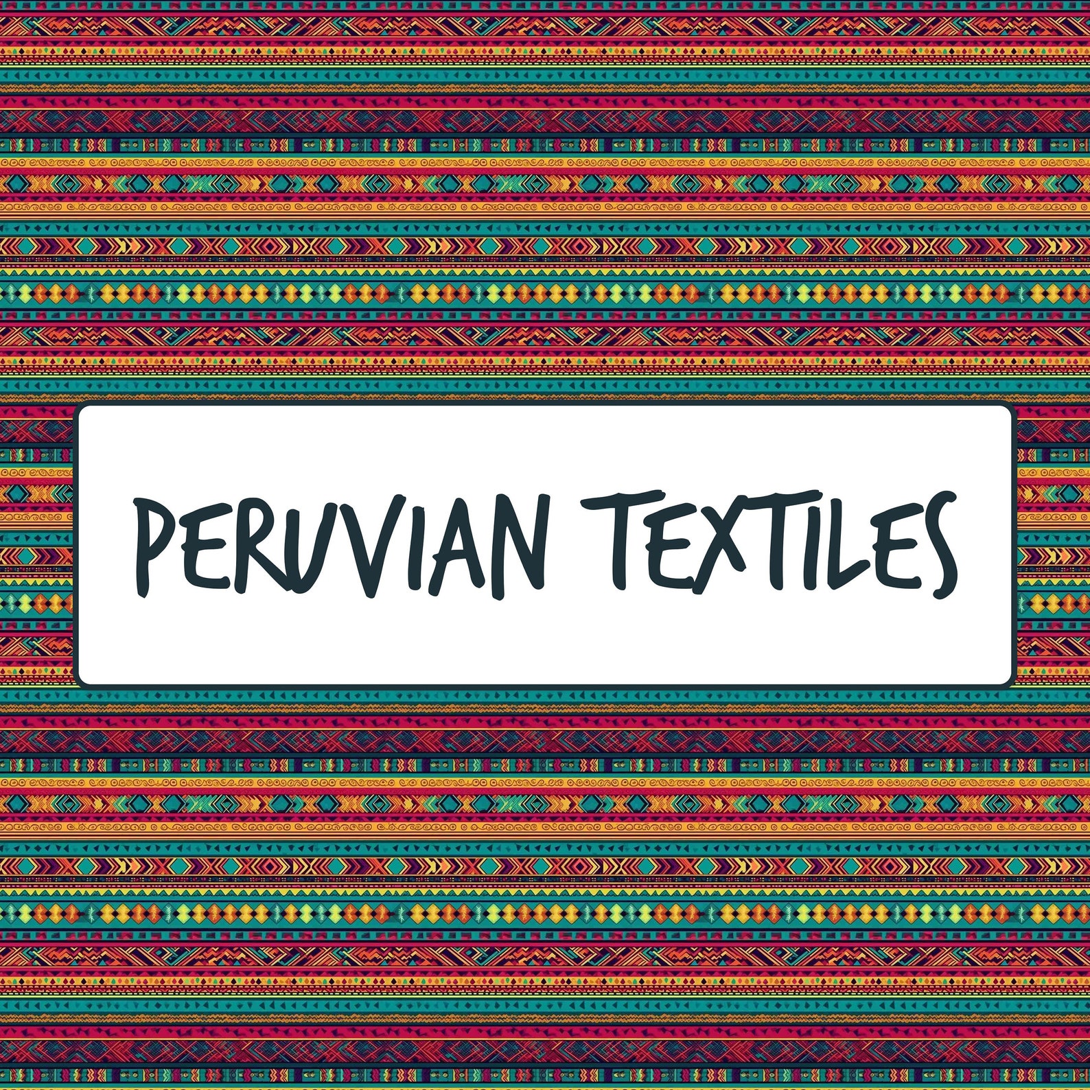 5 Peruvian Seamless Patterns With Vibrant Colors Intricate Weaving for ...