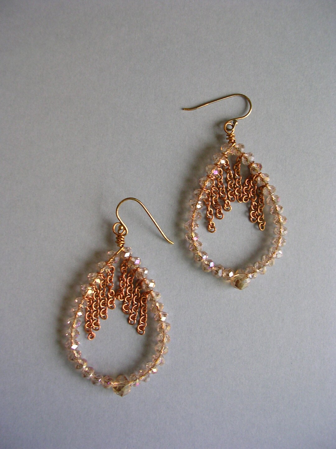 Simple champagne Angie Earring - Etsy France