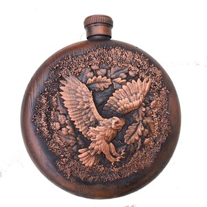 Christmas Owl Ornament Whiskey Hip Flask in a Leather Holster Owl Mug ...