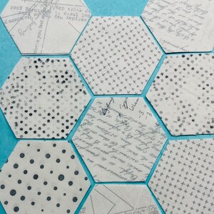 42 Precut Hexagons Modern Background Paper Zen Chic for Moda Fabrics ...