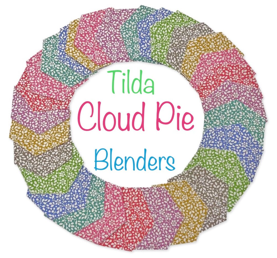 42 Precut Hexagons Cloud Pie Blenders Tilda Fabrics 1.38" - Etsy