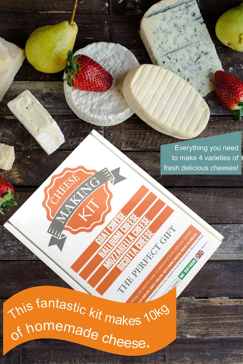 DIY Gift Cheese Making KIT Makes 4 Different Cheeses Goat-halloumi ...