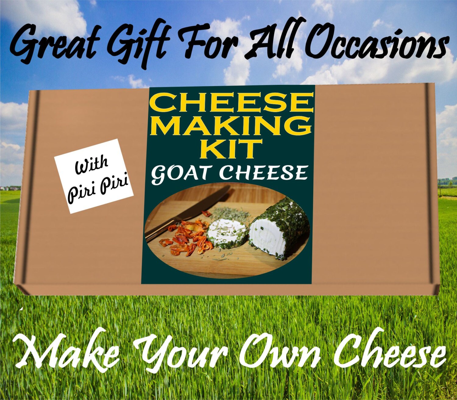 Cheese Making KIT Goat Cheese & Piri Piri Great Gift Present Birthday ...