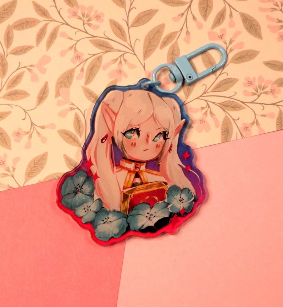 Frieren Magician Girl | Acrylic Keychain - Etsy