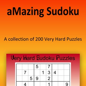 Amazing Sudoku 200 Very Hard Printable Digital Download Puzzle Book ...