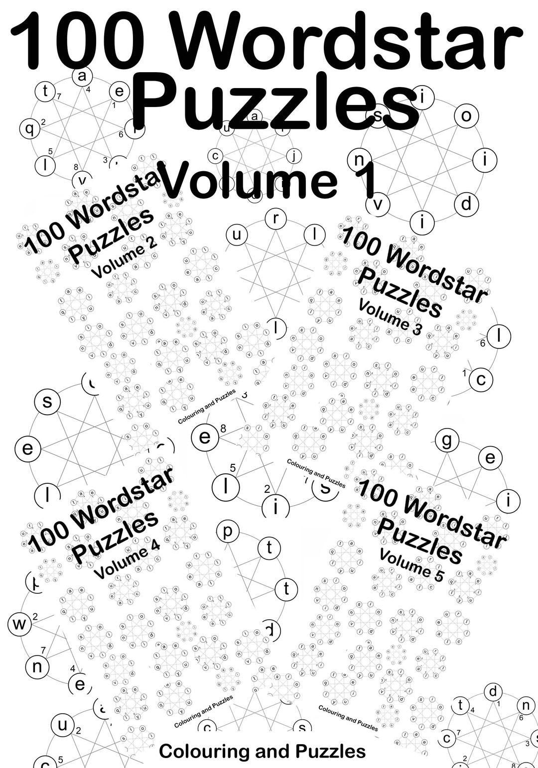 100 Amazing Word Puzzles Volumes 1 to 5 (500 Puzzles) Printable Digital ...
