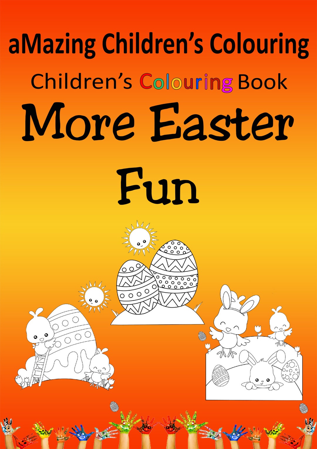 Easter Colouring Book for Children: Bunnies, Eggs, Chicks (PDF Download ...