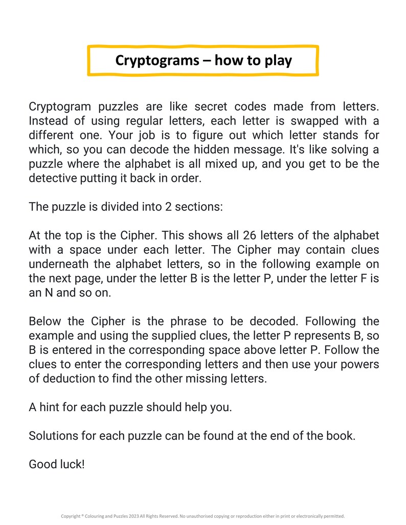 Animals Cryptogram Puzzle Book Cipher Puzzles Word Puzzles - Etsy