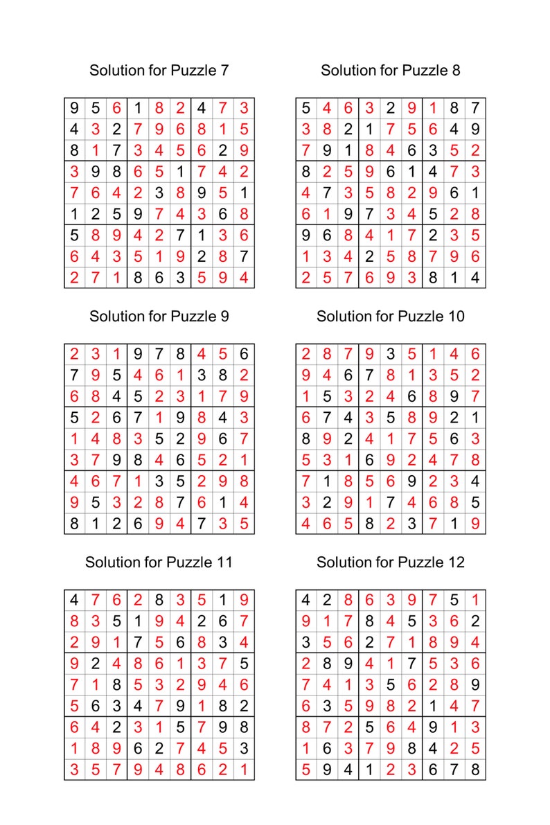 Amazing Sudoku 200 Very Hard Printable Digital Download Puzzle - Etsy