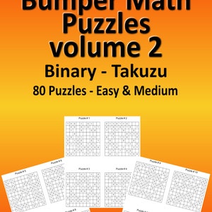 Bumper Math Puzzles Collection Math Crosswords, Nonograms, Takuzu ...