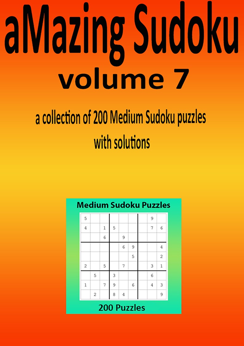 Amazing Sudoku Volumes 6, 7 & 8 600 Puzzles From Easy to Hard Set of 3 ...