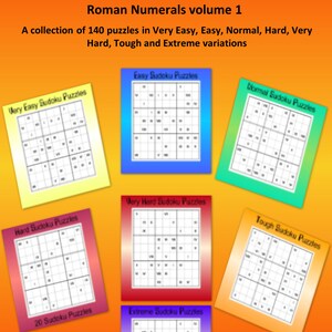 Amazing Roman Numeral Sudoku 140 Puzzles Volume 1 - Very Easy Normal ...