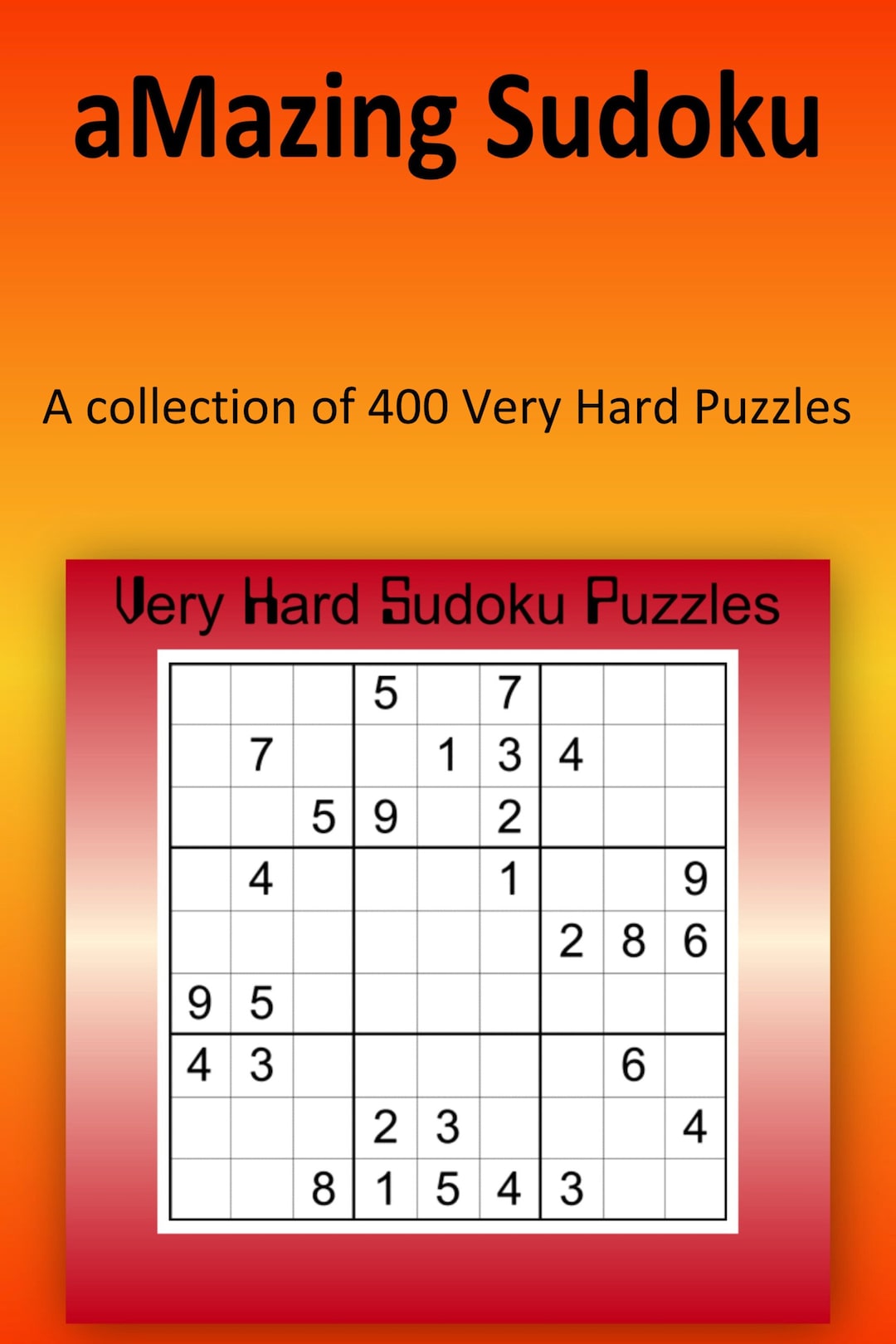 Amazing Sudoku 400 Very Hard Printable Digital Download Puzzle Book ...