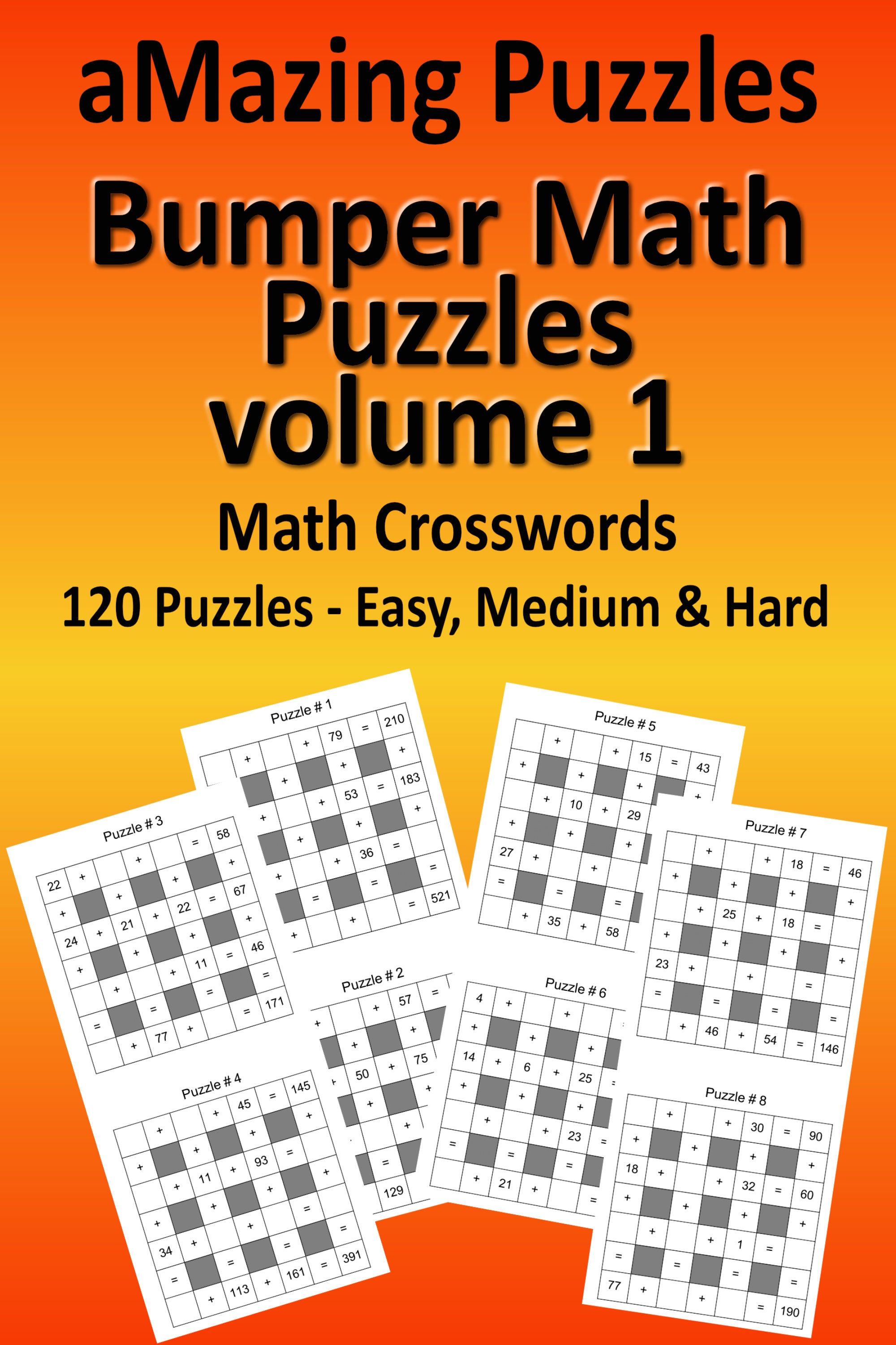 Bumper Math Puzzles Collection Math Crosswords, Nonograms, Takuzu ...